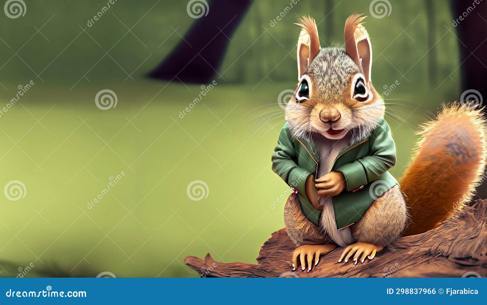 Illustrated Squirrel Character Stock Illustration - Illustration of ...