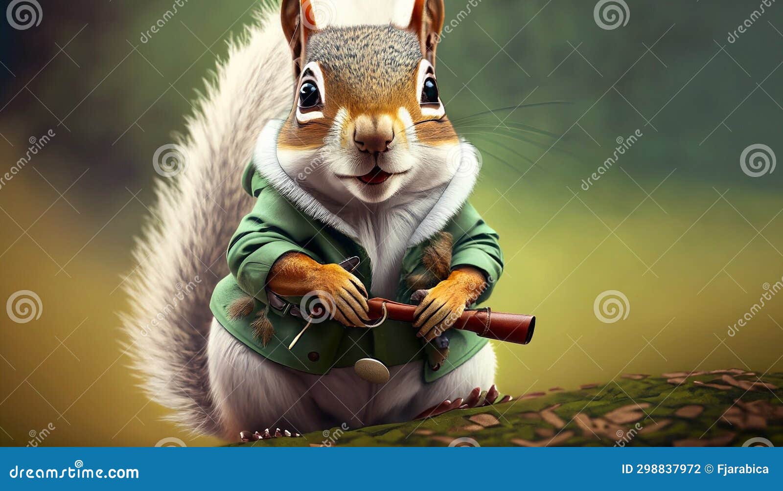 Illustrated Squirrel Character Stock Illustration - Illustration of ...