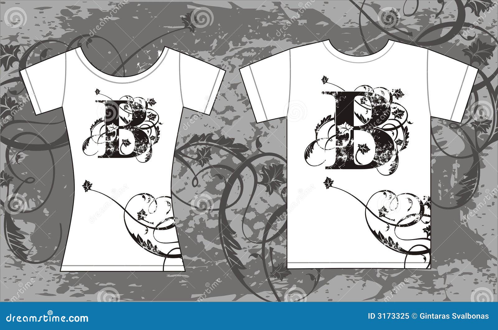 Illustrated t-shirts stock vector. Illustration of artistically - 3173325