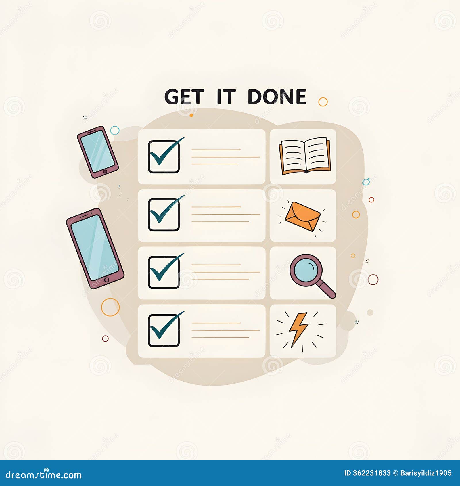 Task Checklist, Analysis, And Cash Back Reward System Vector ...