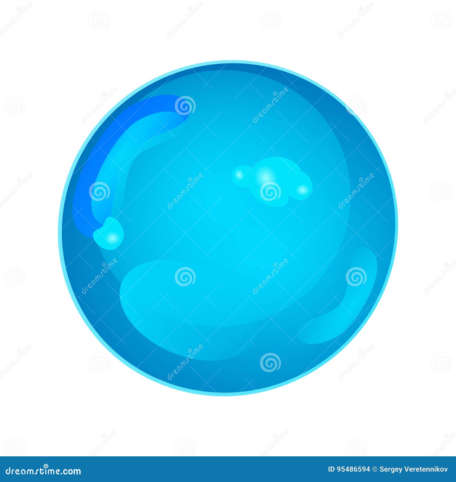 Illustrated water drop stock vector. Illustration of blue - 95486594