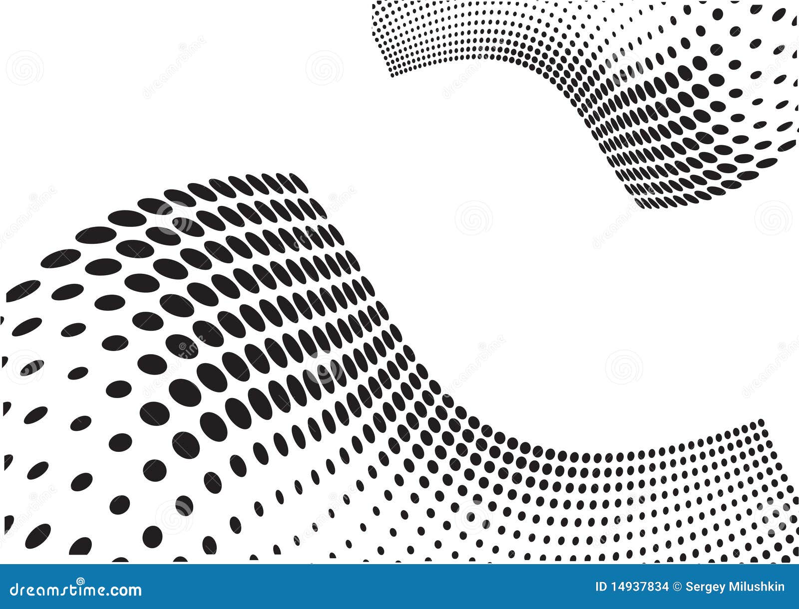 Illustrated Wave Dotted Design Stock Images - Image: 14937834