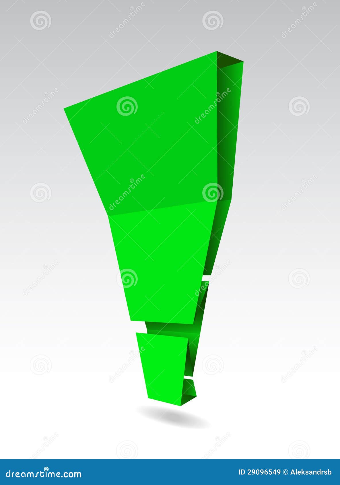 Illustratie Van Groen Uitroepteken Vector Illustratie - Illustration of ...