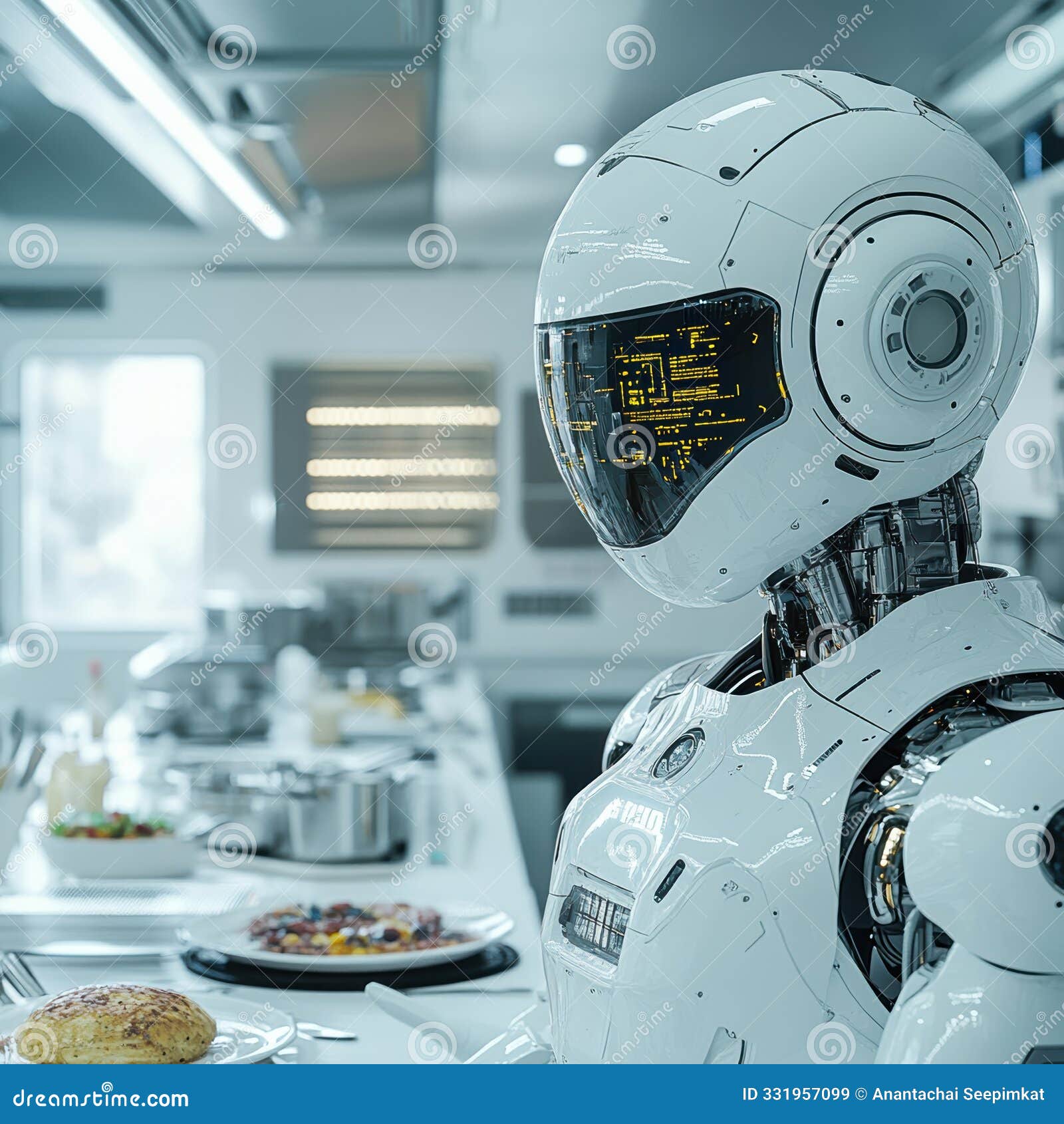 Illustrating the Advancements in Culinary Technology and Robotics, a ...