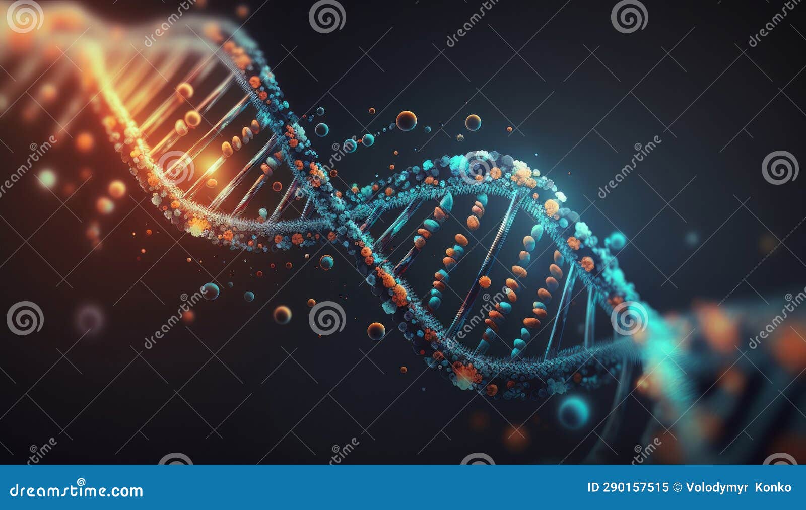 Illustrating the Building Blocks of Life: the Power of DNA. Generative ...