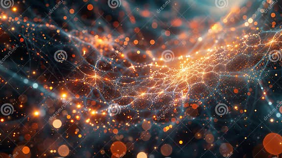 Illustrating a Dynamic Digital Communication Network, a Complex Web of ...