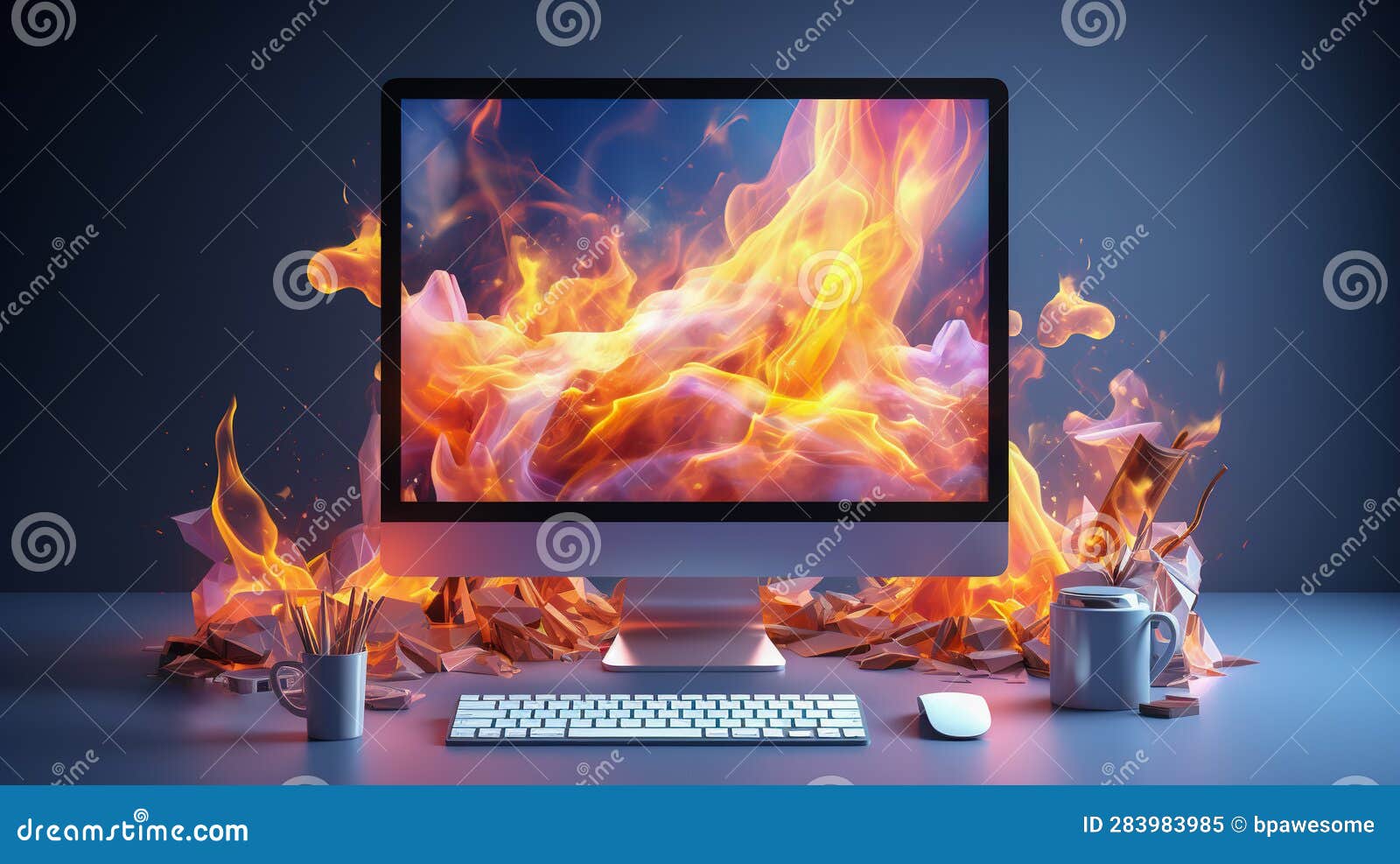 Devastating Oil Rig Fire In The Middle Of The Sea: Offshore Platform ...