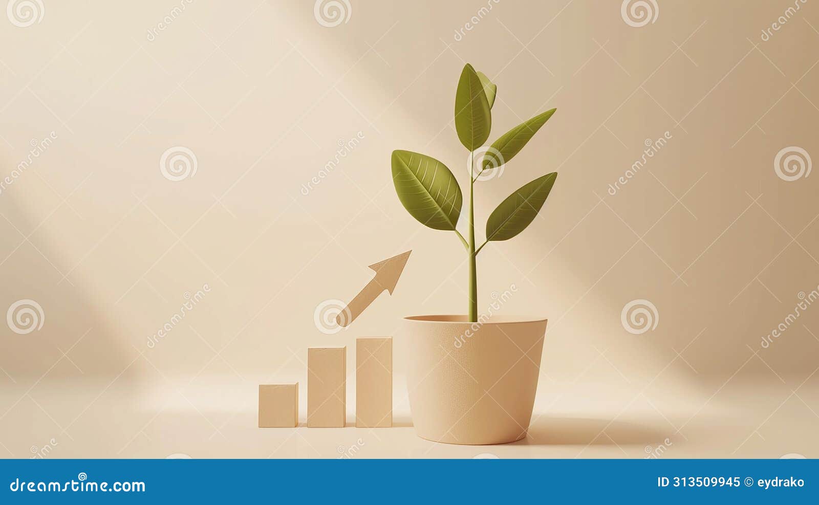 Illustrating Personal Growth: Upward Arrow and Sprouting Plant for ...