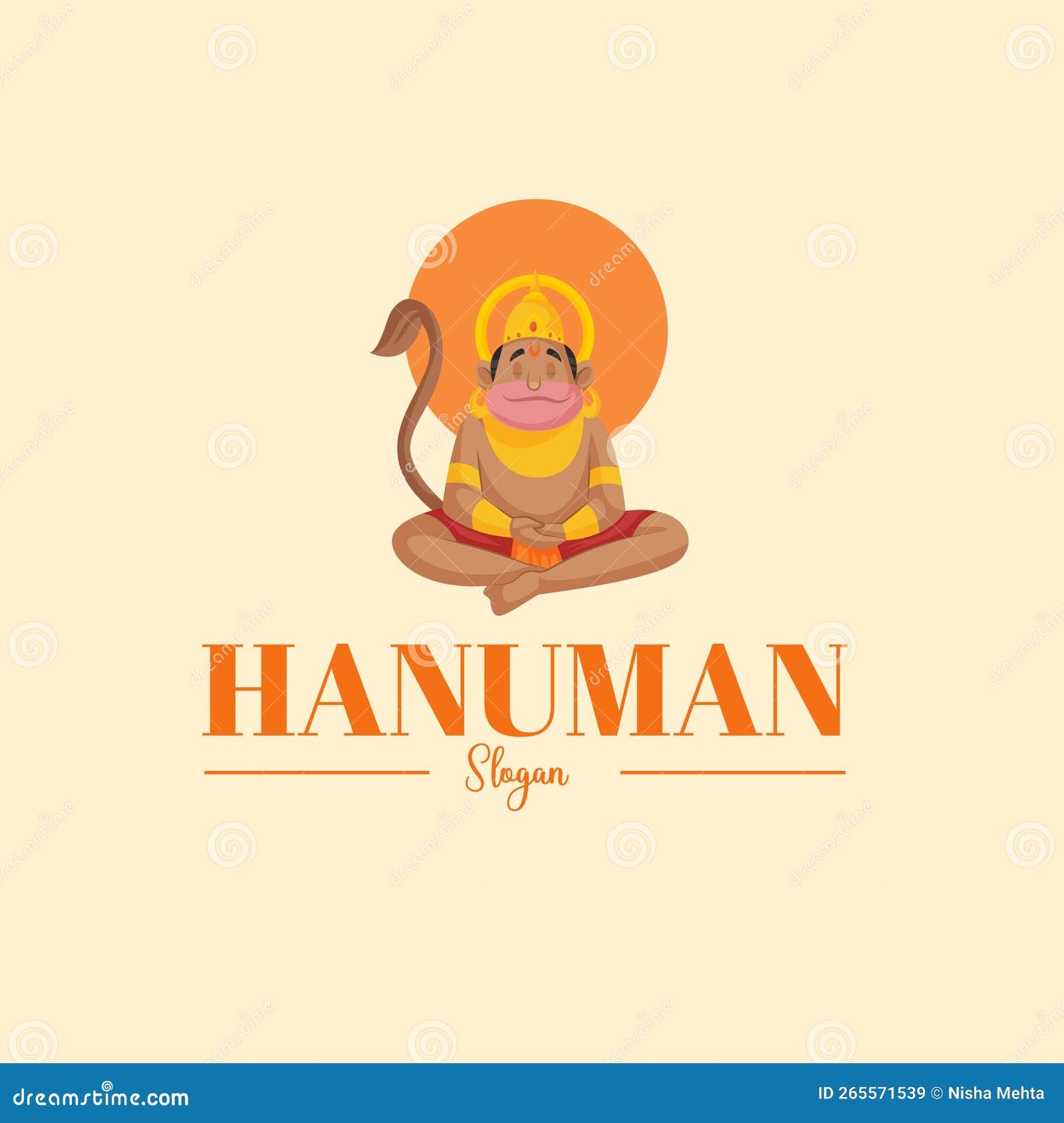 God Hanuman 2D Vector | CartoonDealer.com #253662570