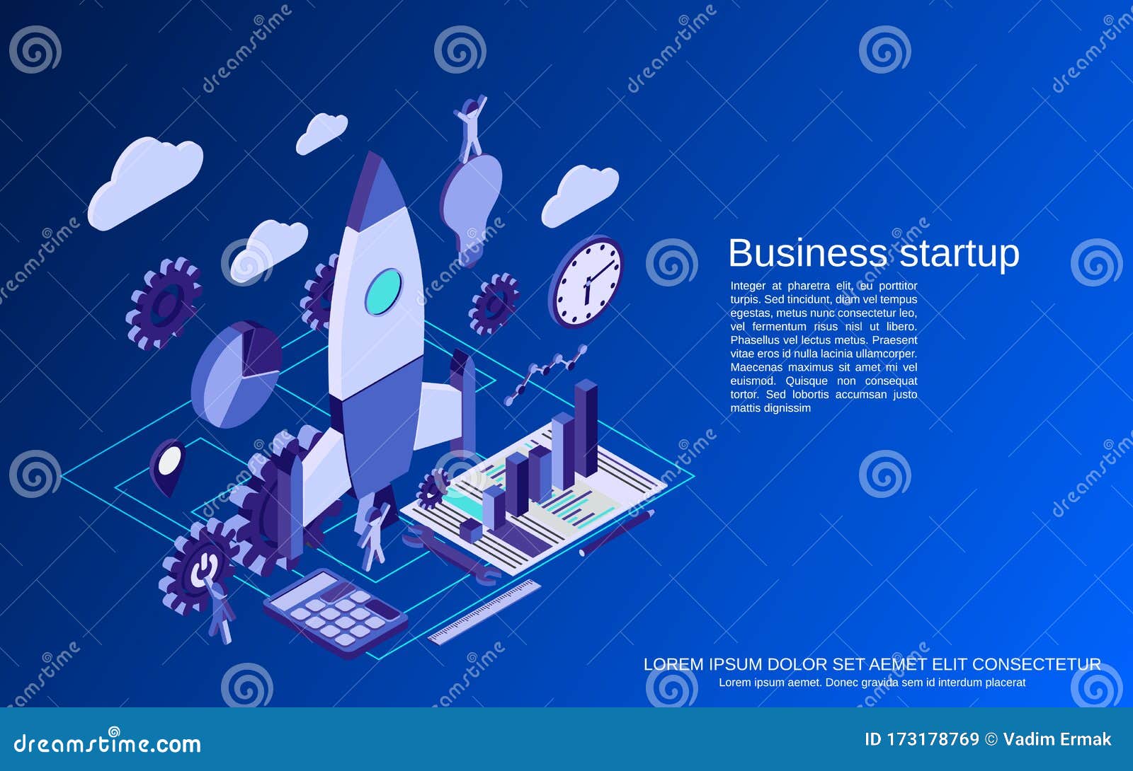 Business Startup Vector Concept Stock Vector - Illustration of design ...