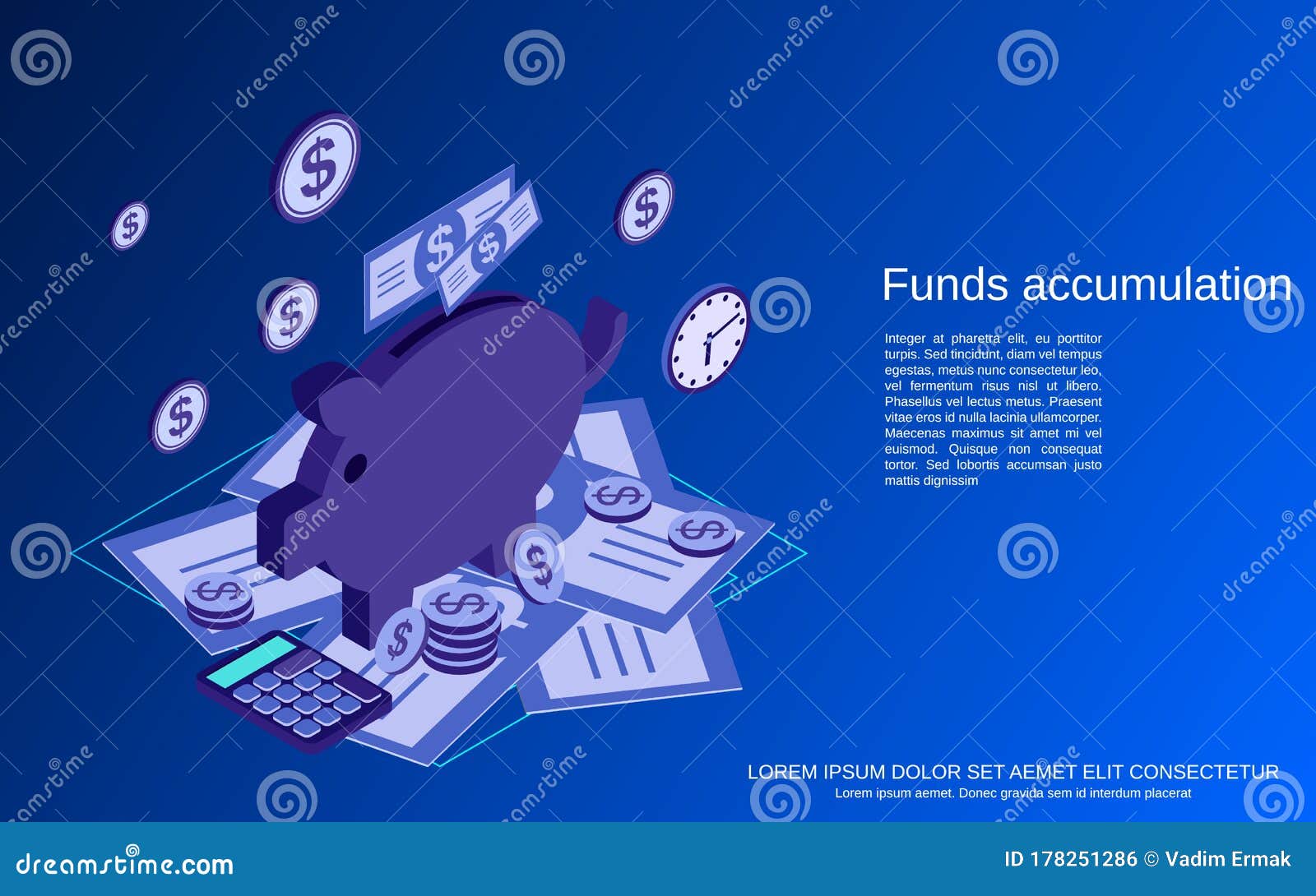Funds Accumulation Vector Concept Stock Vector - Illustration of ...