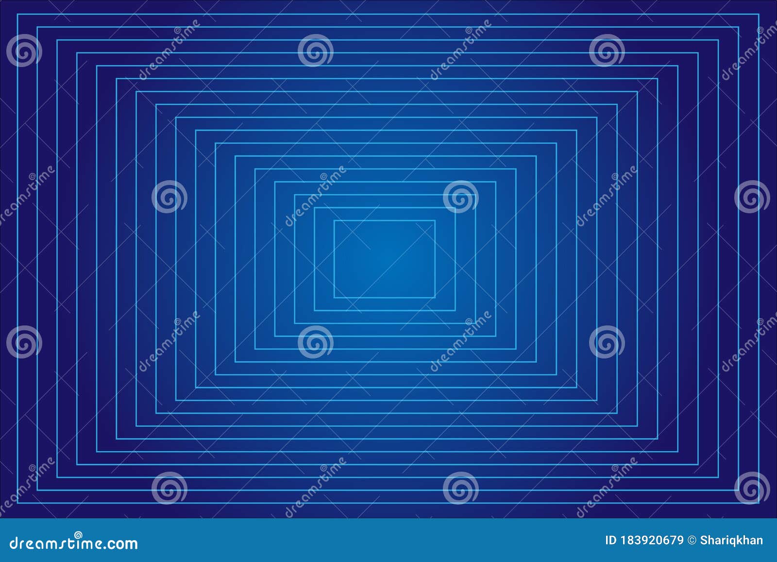 Depth 3 D Illusion with Squares Geometrical Figure Stock Vector ...