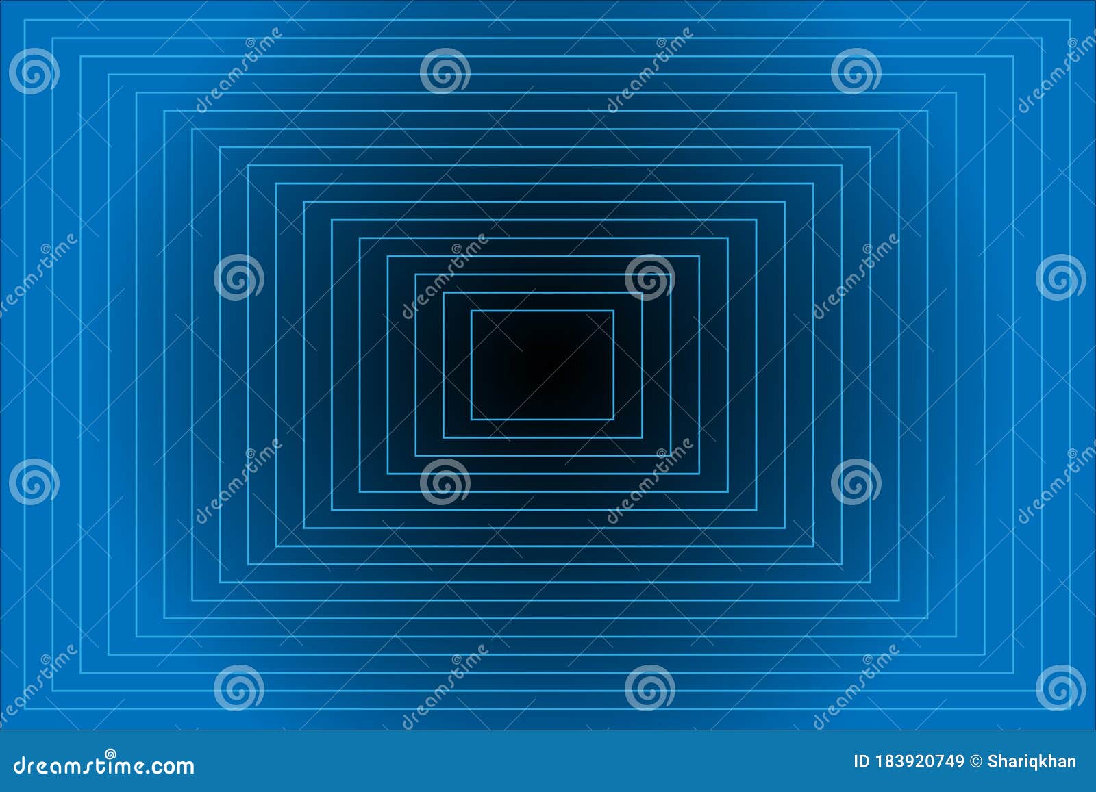 Depth 3 D Illusion with Squares Geometrical Figure Stock Vector ...