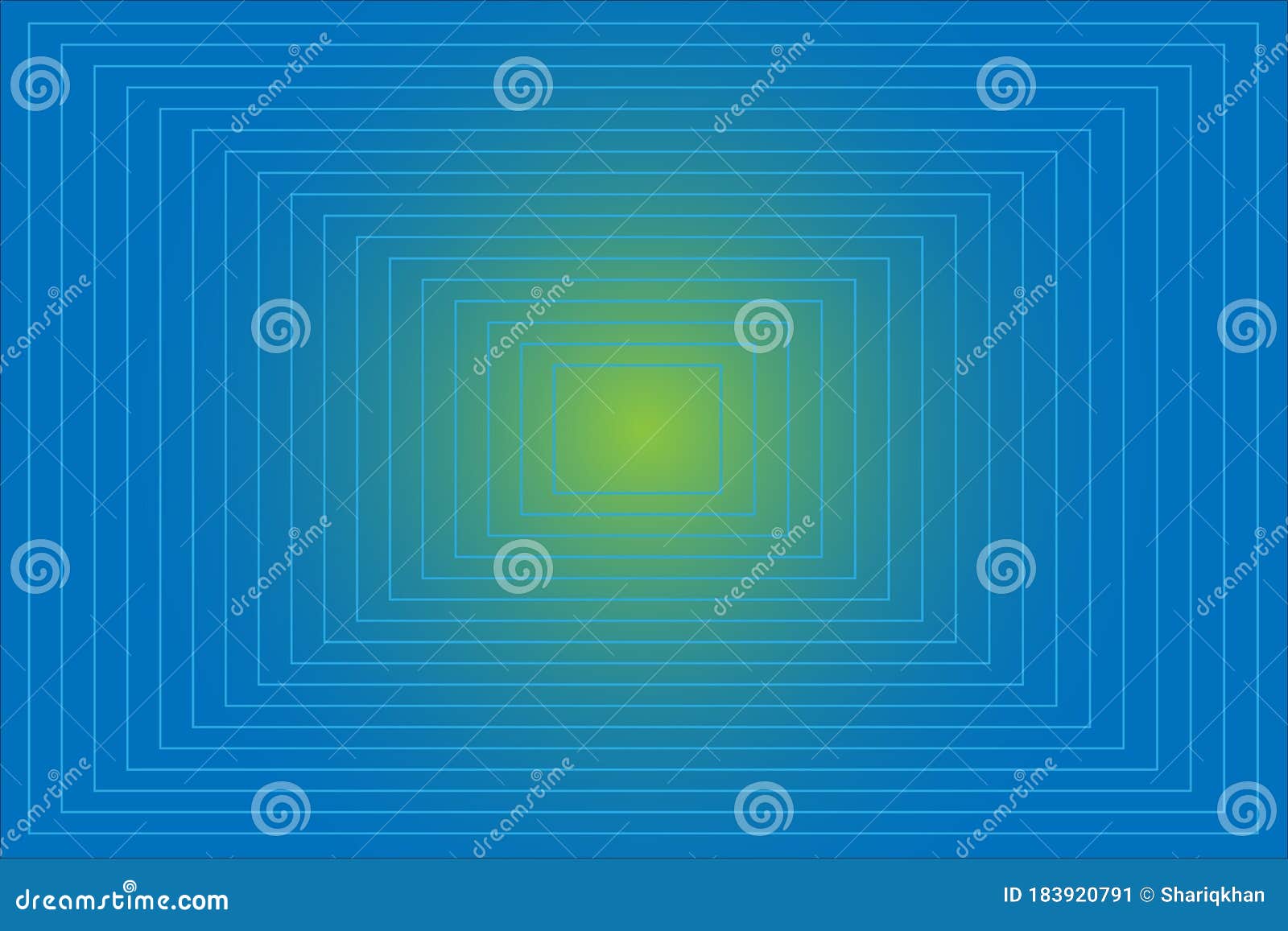 Depth 3 D Illusion with Squares Geometrical Figure Stock Vector ...