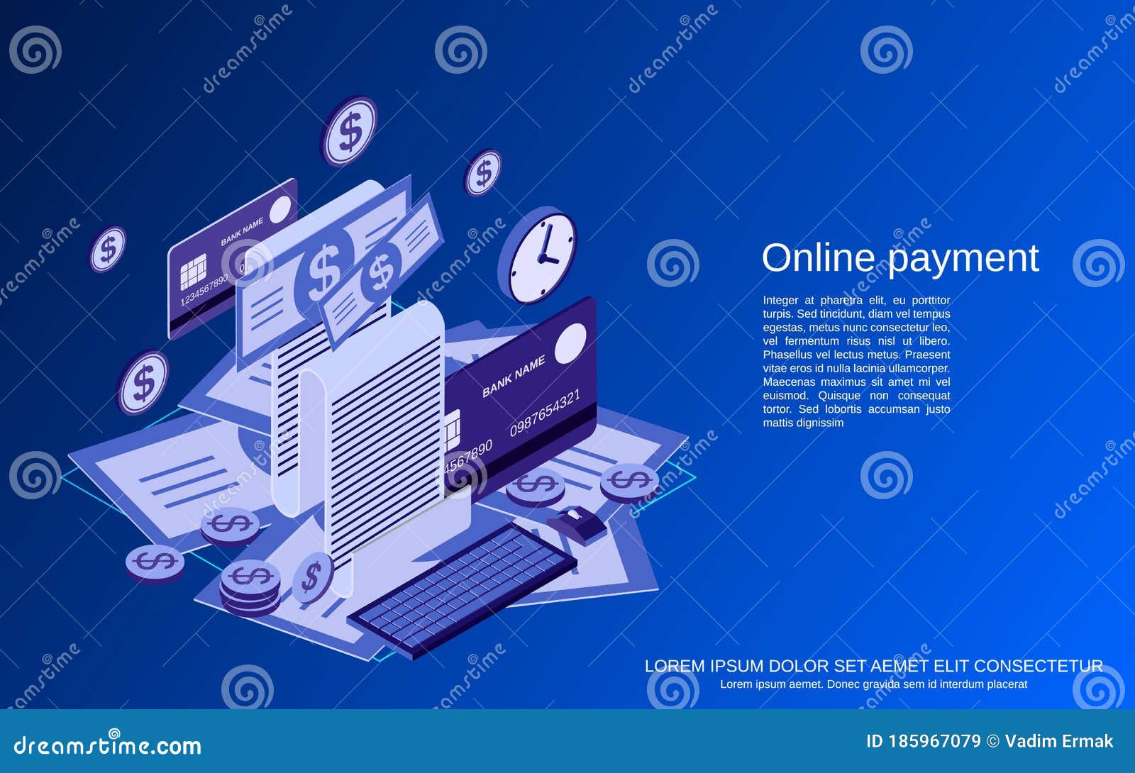 Online Payment, Money Transfer, Financial Transaction Vector Concept ...