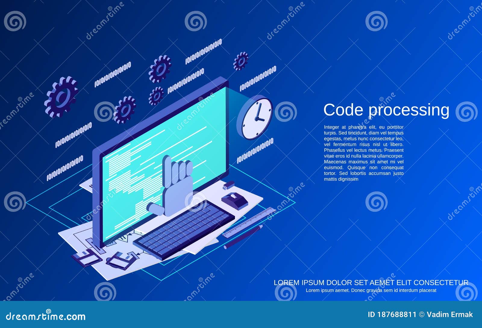 Code Processing Program Coding Algorithm Optimization Vector Concept 5607