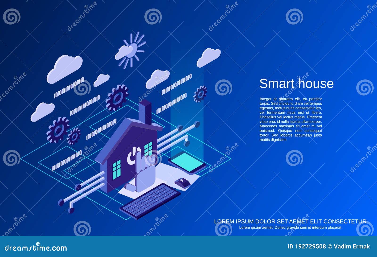 Smart house vector concept stock vector. Illustration of concept ...