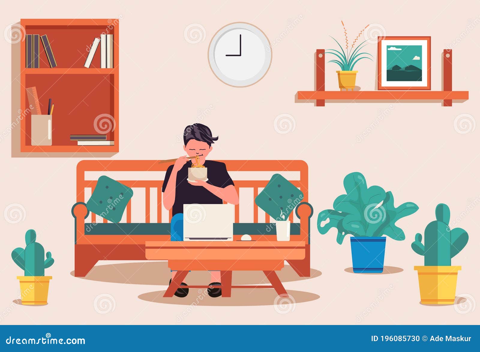 Working Man Illustration 02 Stock Vector - Illustration of cartoon ...
