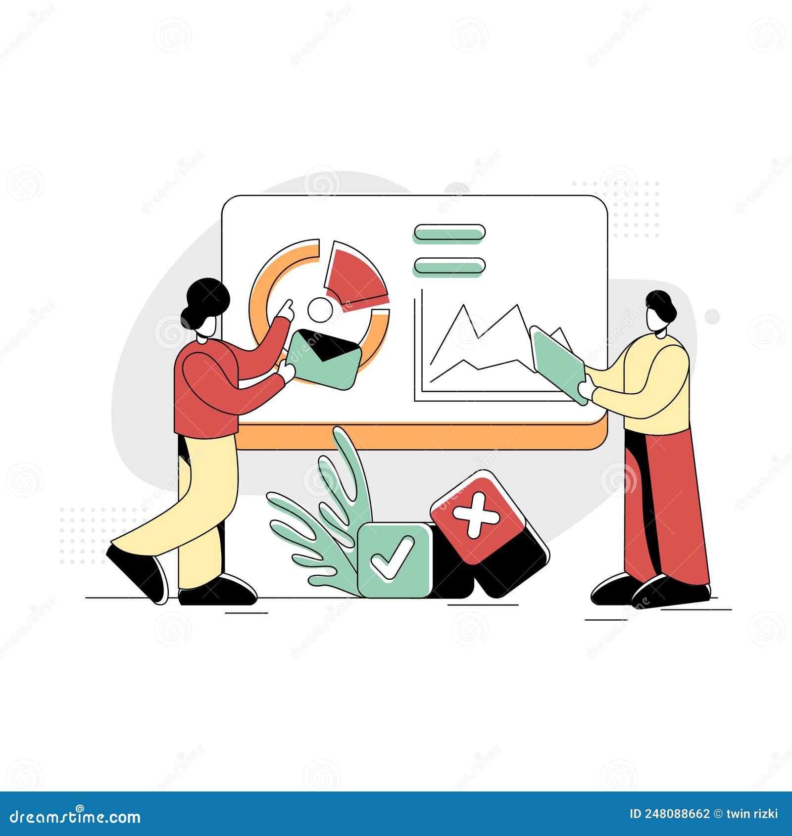 Flat Illustration Vector Graphic of Staff Training Stock Vector ...