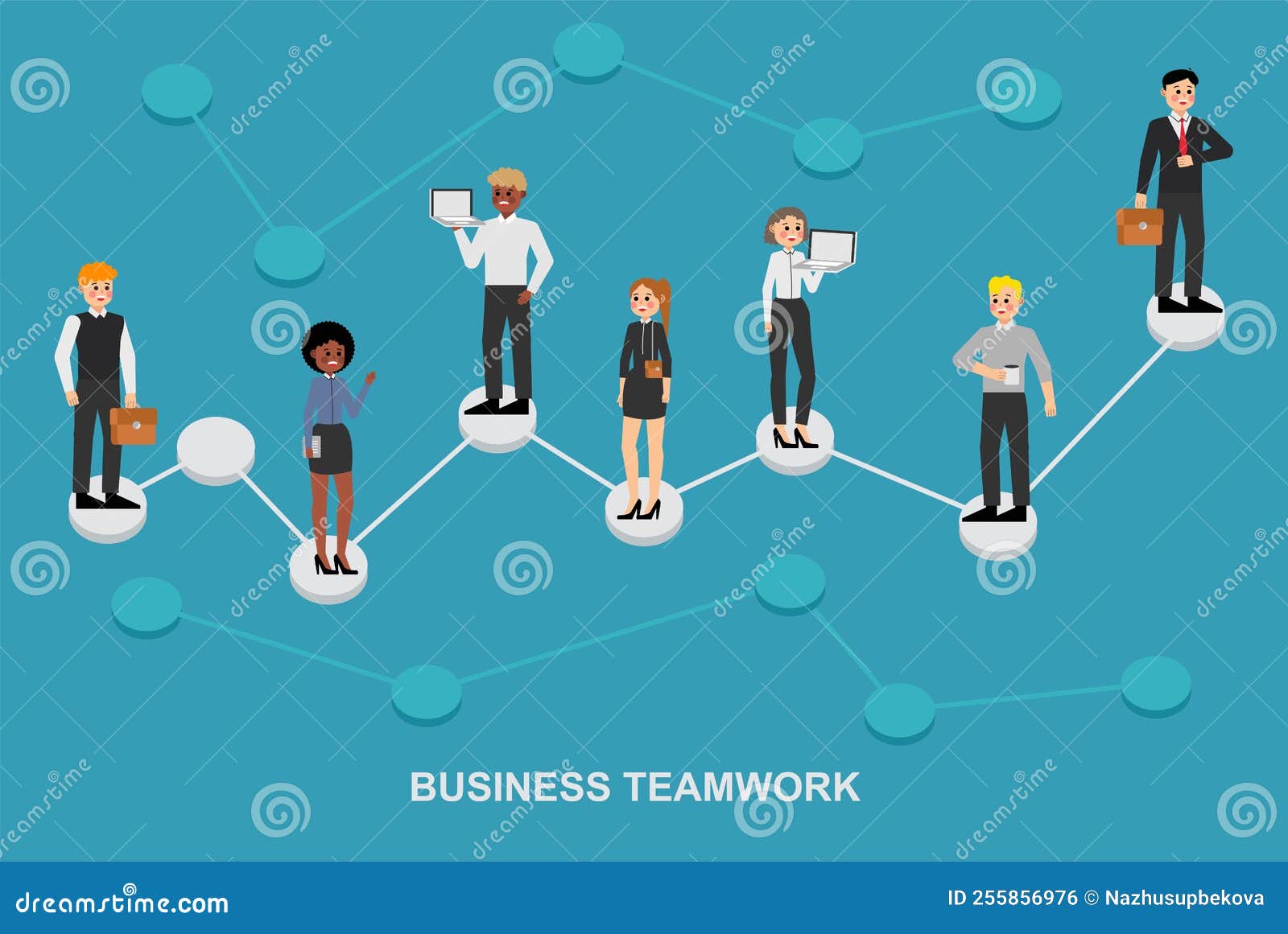 Group of People, Business People and Business Women Working in Office ...