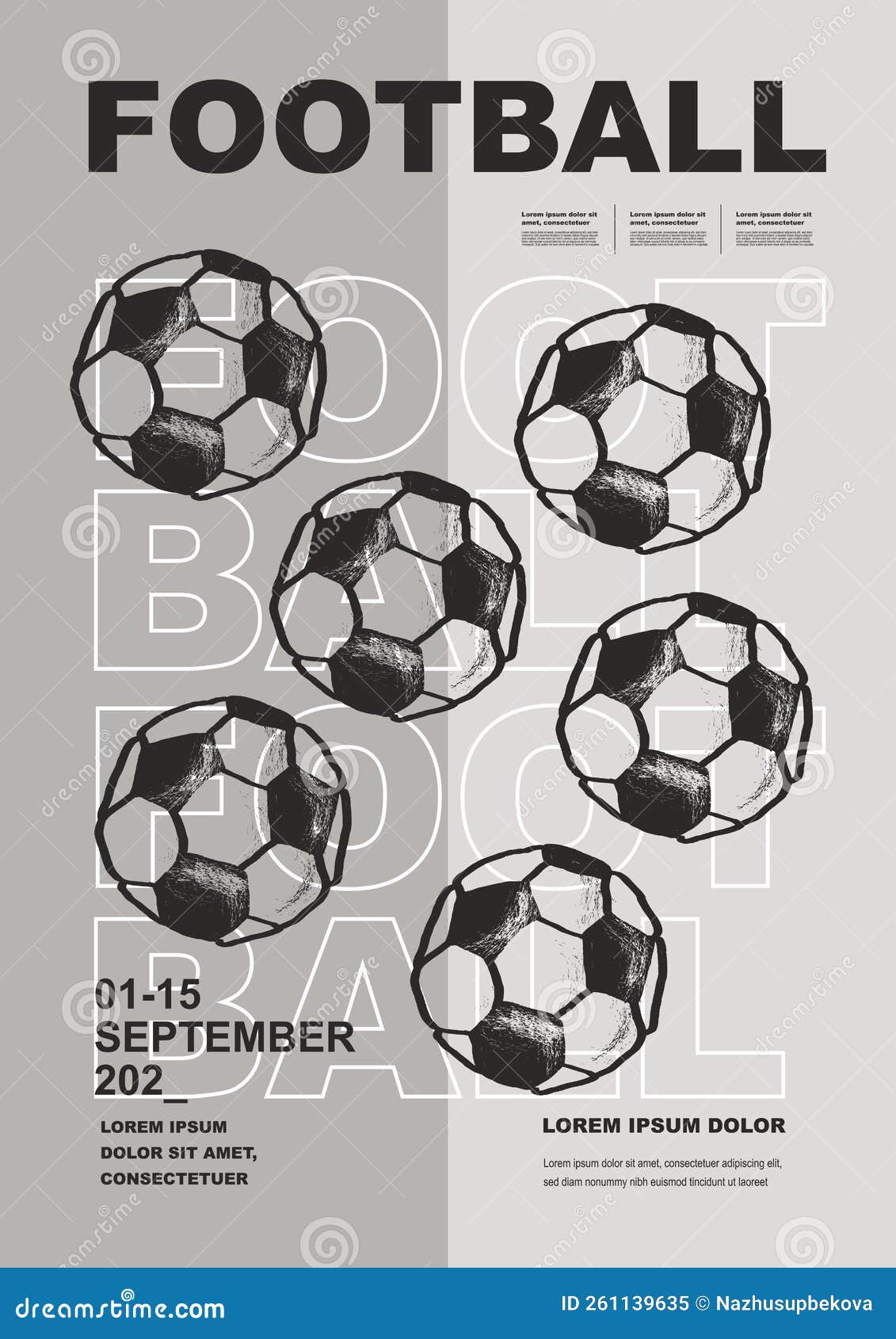 Ball with Football Pitch Background. Stock Vector - Illustration of ...