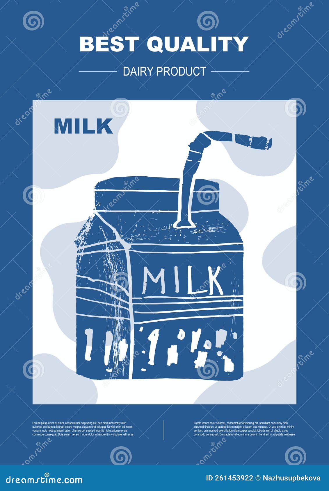 Dairy Milk Product. Banners with Cow Pattern Stock Vector ...