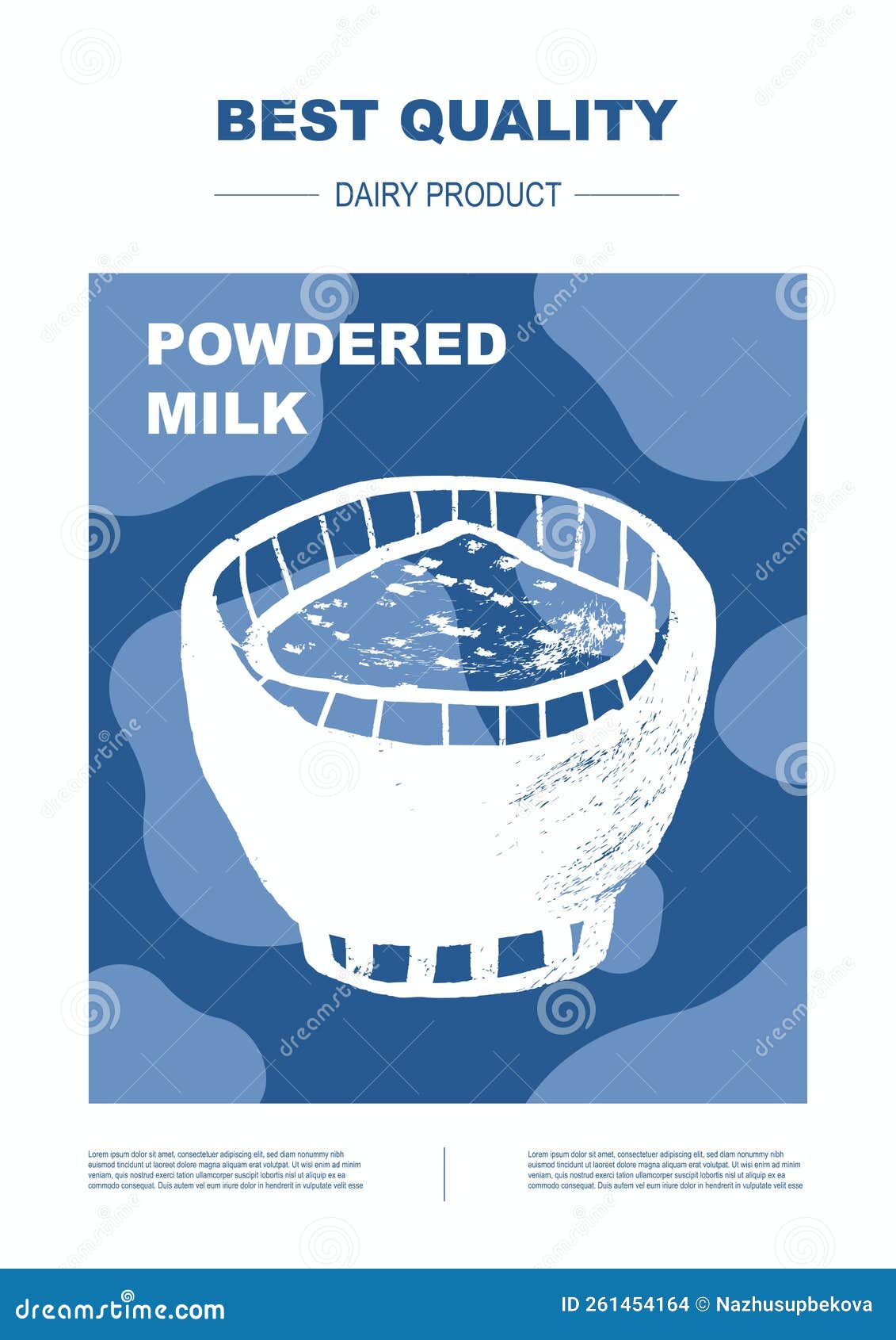 Powdered Milk. Dairy Milk Product. Banners with Cow Pattern Stock ...
