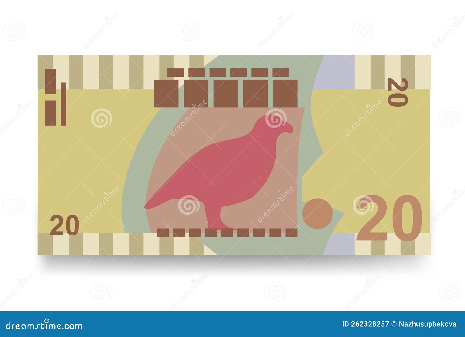 Samoa Money. Tala Banknotes. 5 WST Samoan Bills. 3d Illustration ...