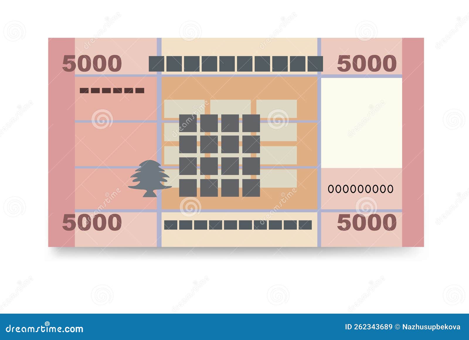 Lebanon Money Set Bundle Banknotes Stock Vector - Illustration of ...