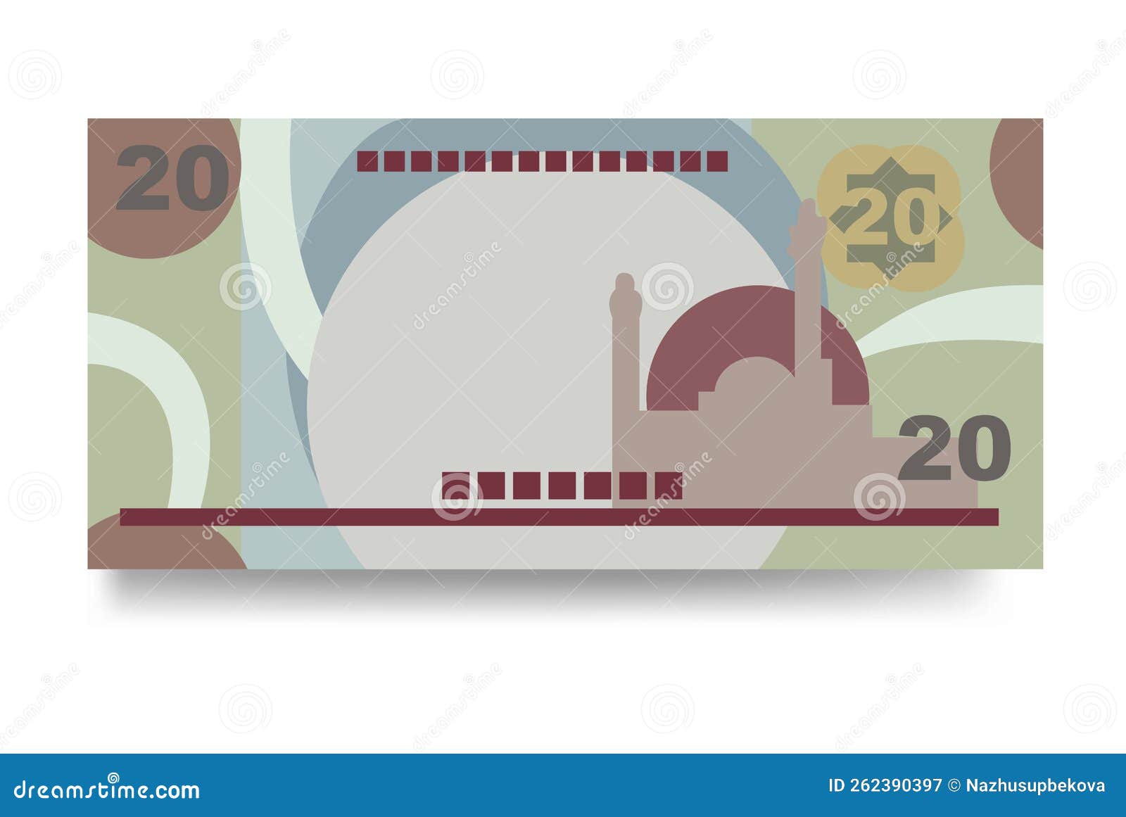 Bahrain Money Set Bundle Banknotes. Stock Vector - Illustration of ...