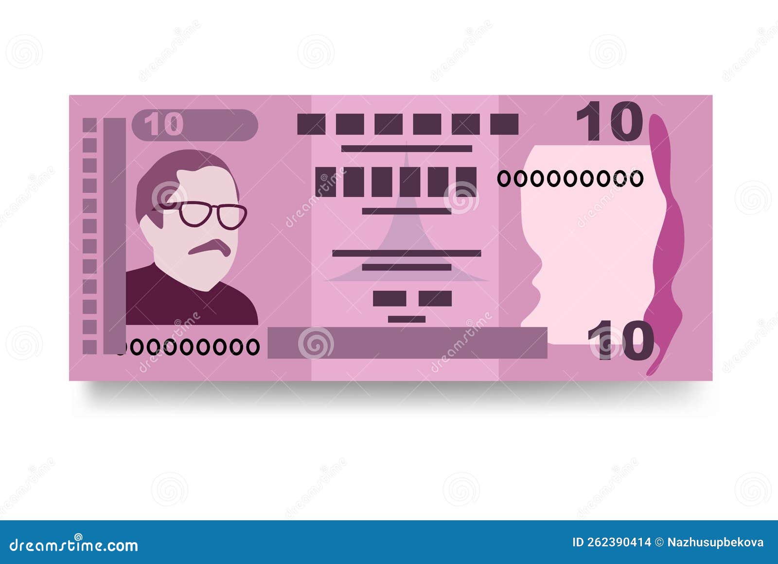 Bangladesh Money. Taka Banknotes. 5 BDT Bengali Bills. 3d Illustration ...