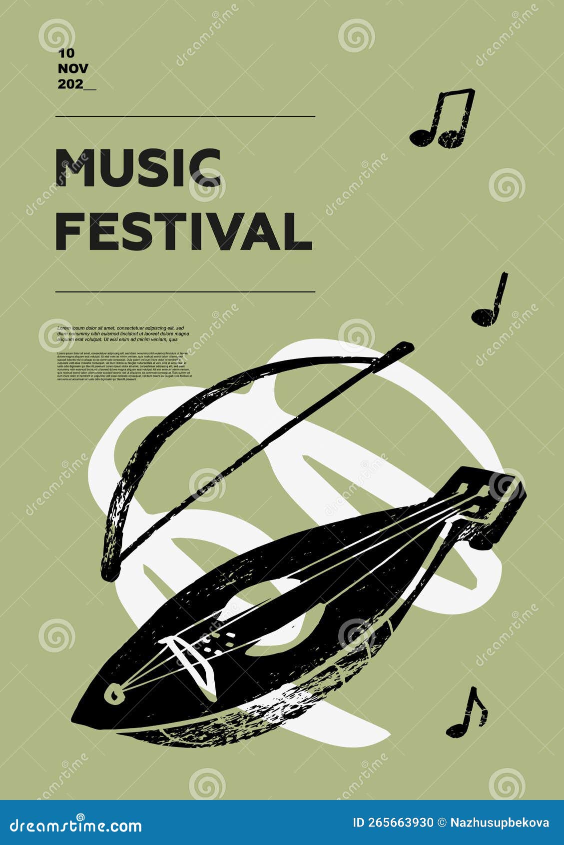 Gudok, Gudochek, Folk. Music Festival Poster. Stock Vector ...