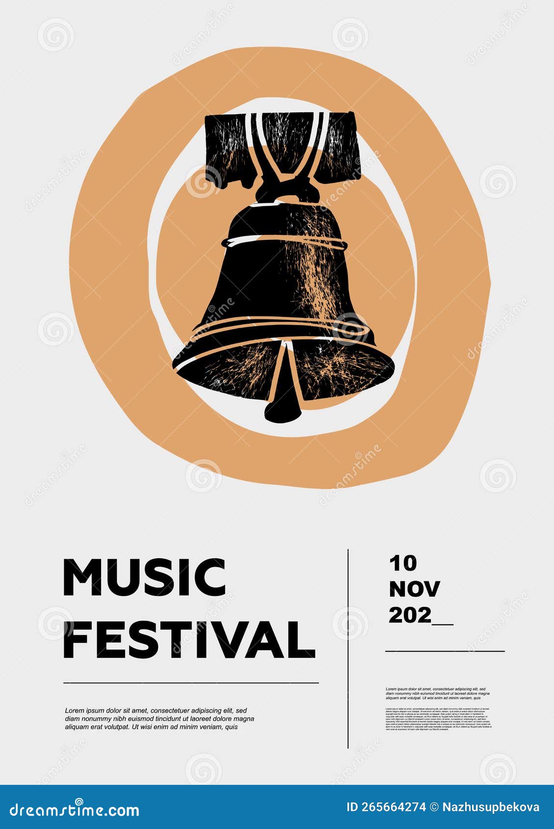 Ring of Bells, Carillon, Zvon, Bell. Music Festival Poster. Stock ...