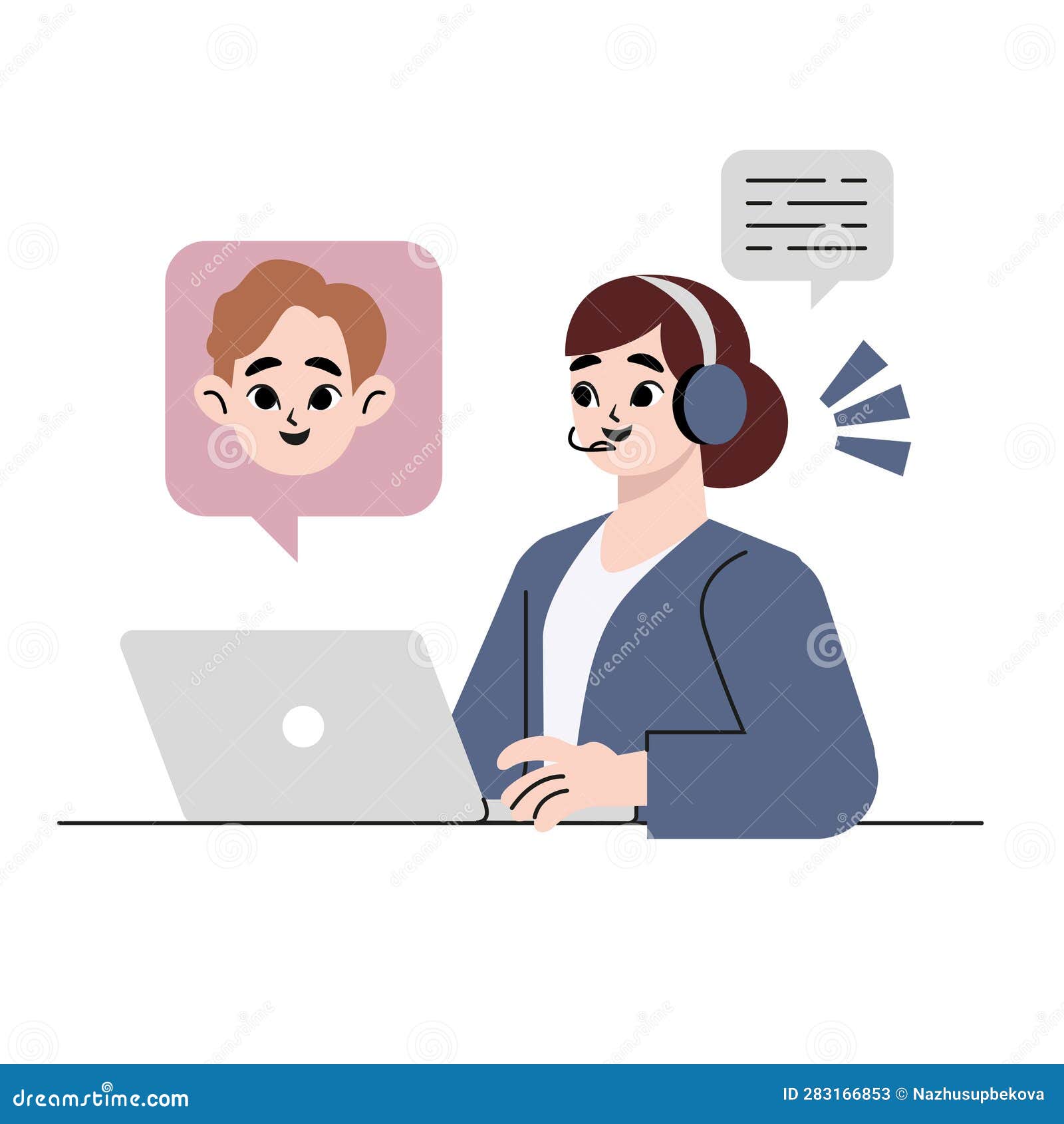 A Business Person Explaining the Introduction of Services To Customers ...