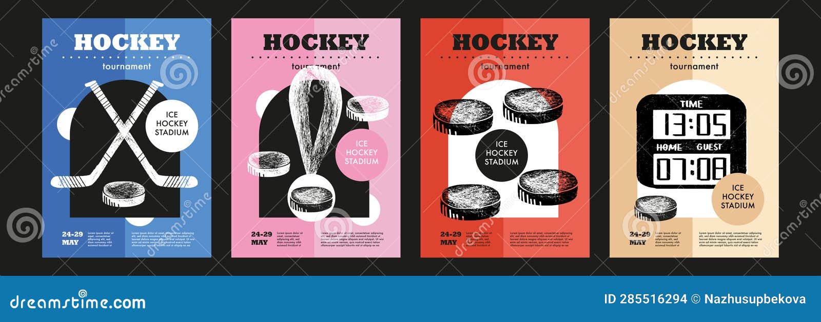 Hand Drawn Engraving Illustration Stick, Award, Score Puck Hockey Pitch ...