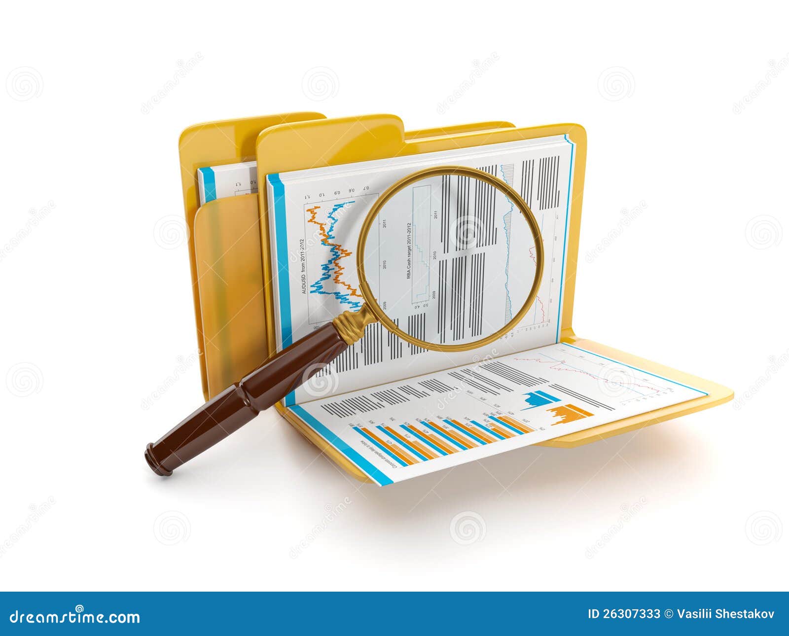 Illustration 3d : Conclusion D'un Fichier De Document Illustration ...