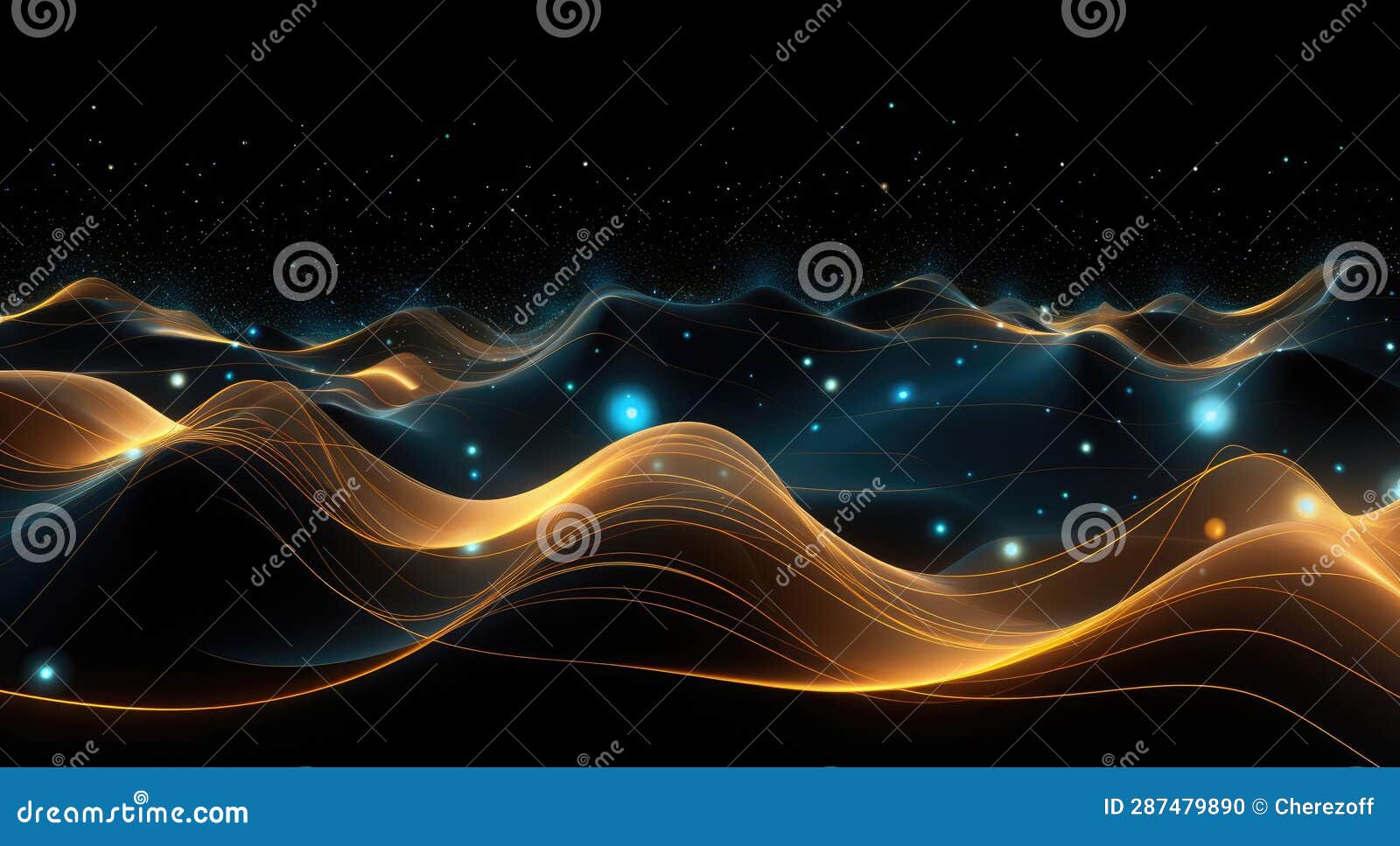 Illustration from Abatract Energy Waves Stock Illustration ...
