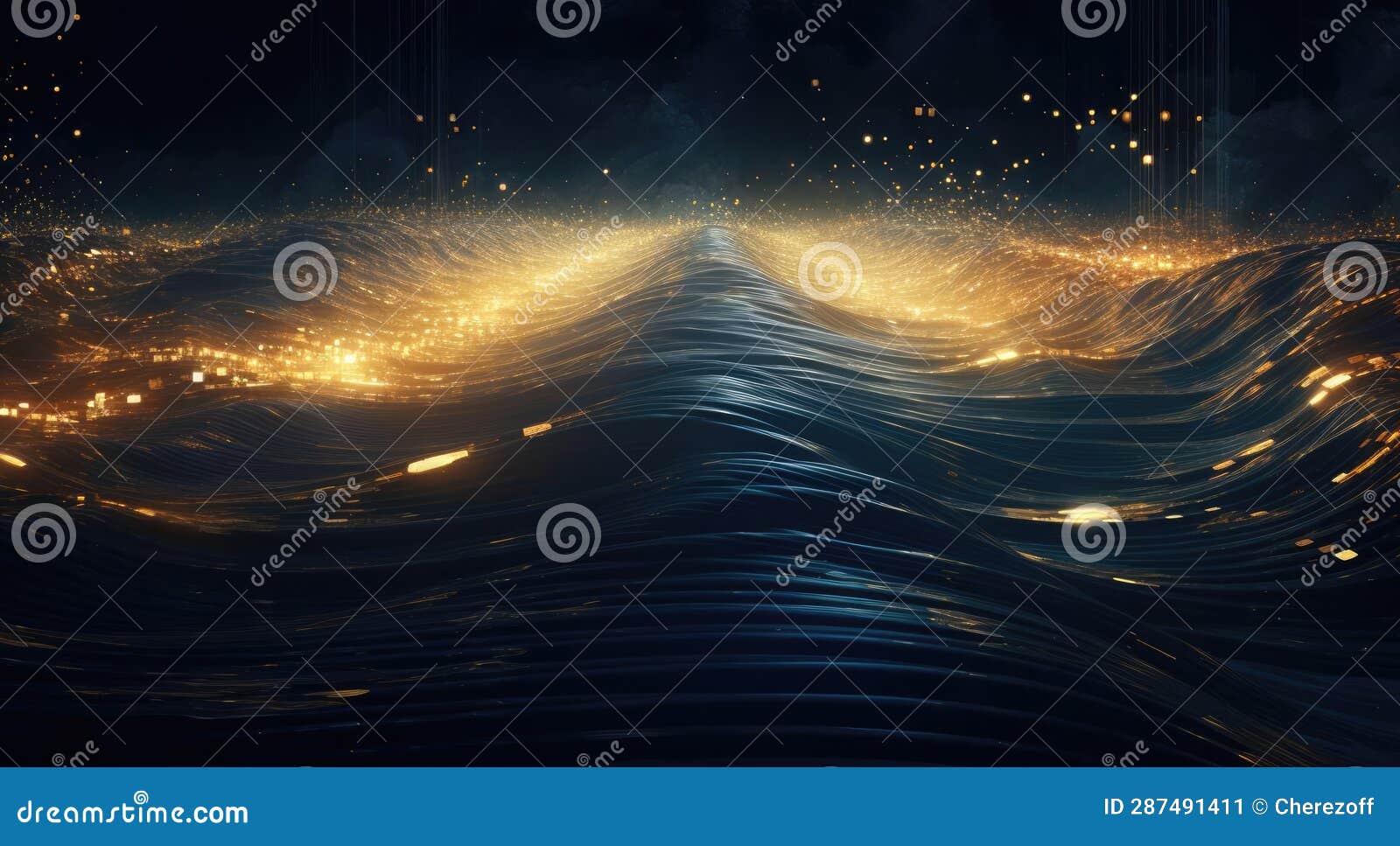 Illustration from Abatract Energy Waves Stock Illustration ...