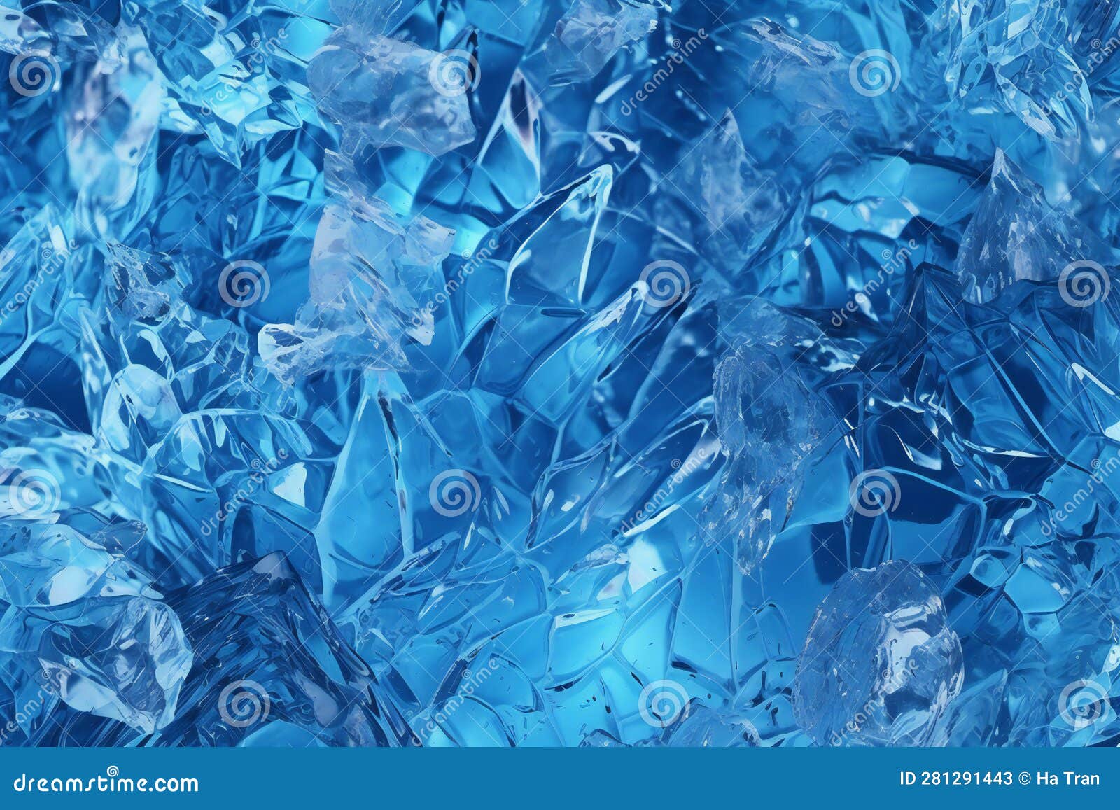 Abstract Background of Blue Ice Cubes Stock Illustration - Illustration ...