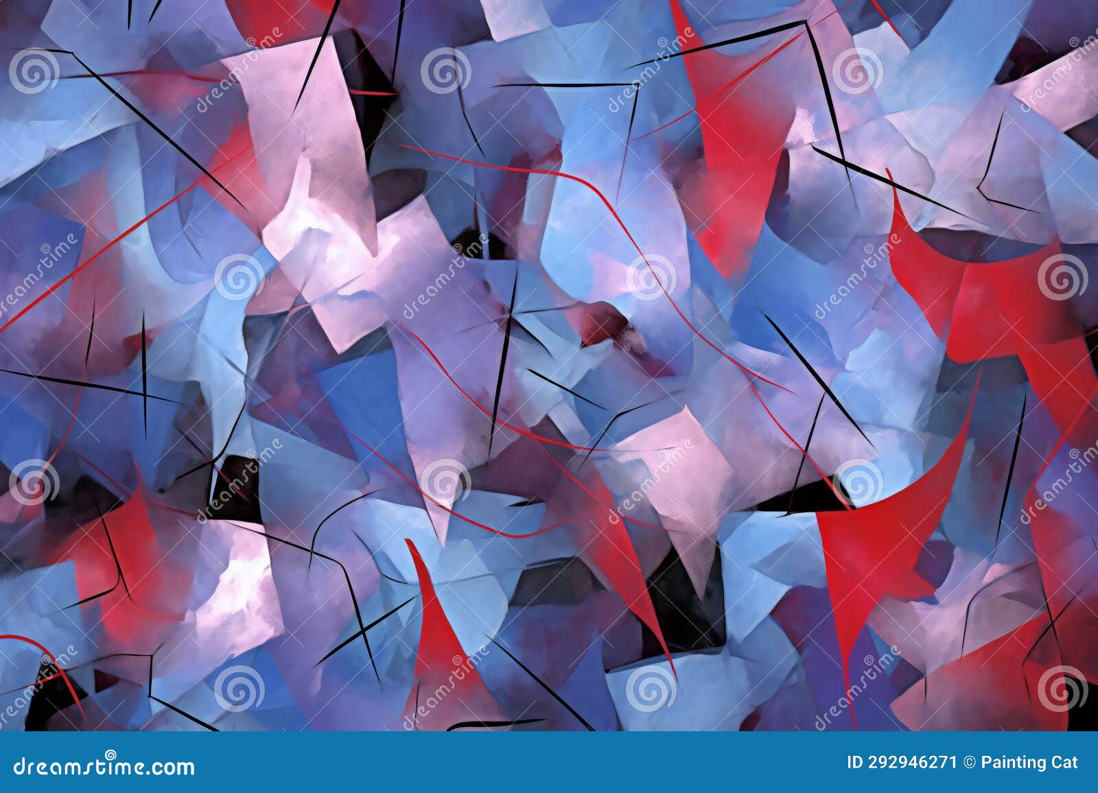 Abstract Background with a Lot of Colored Triangles and Lines in it ...