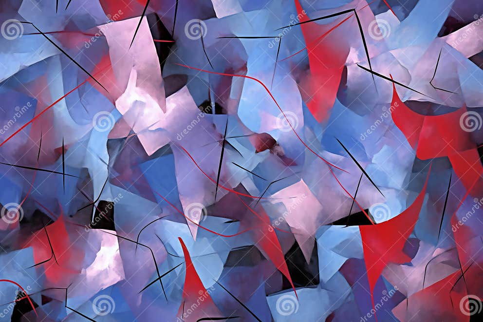 Abstract Background with a Lot of Colored Triangles and Lines in it ...