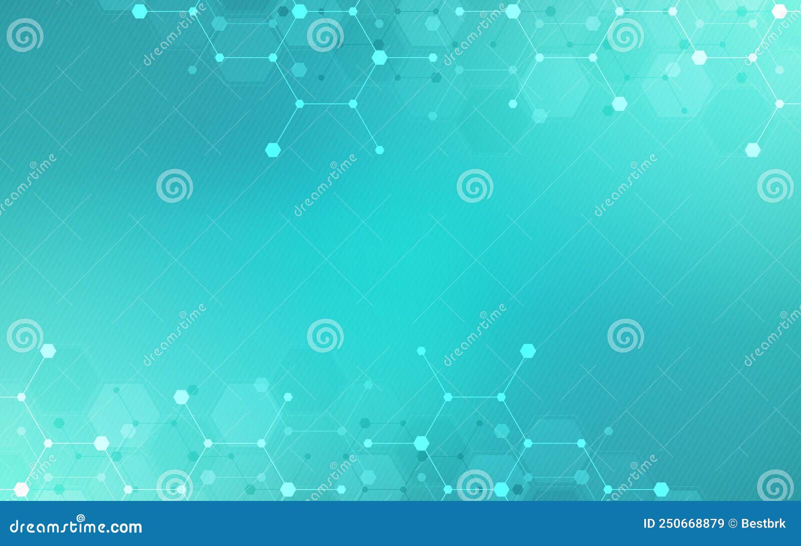 Illustration of the Abstract Background of Molecules. Molecular ...