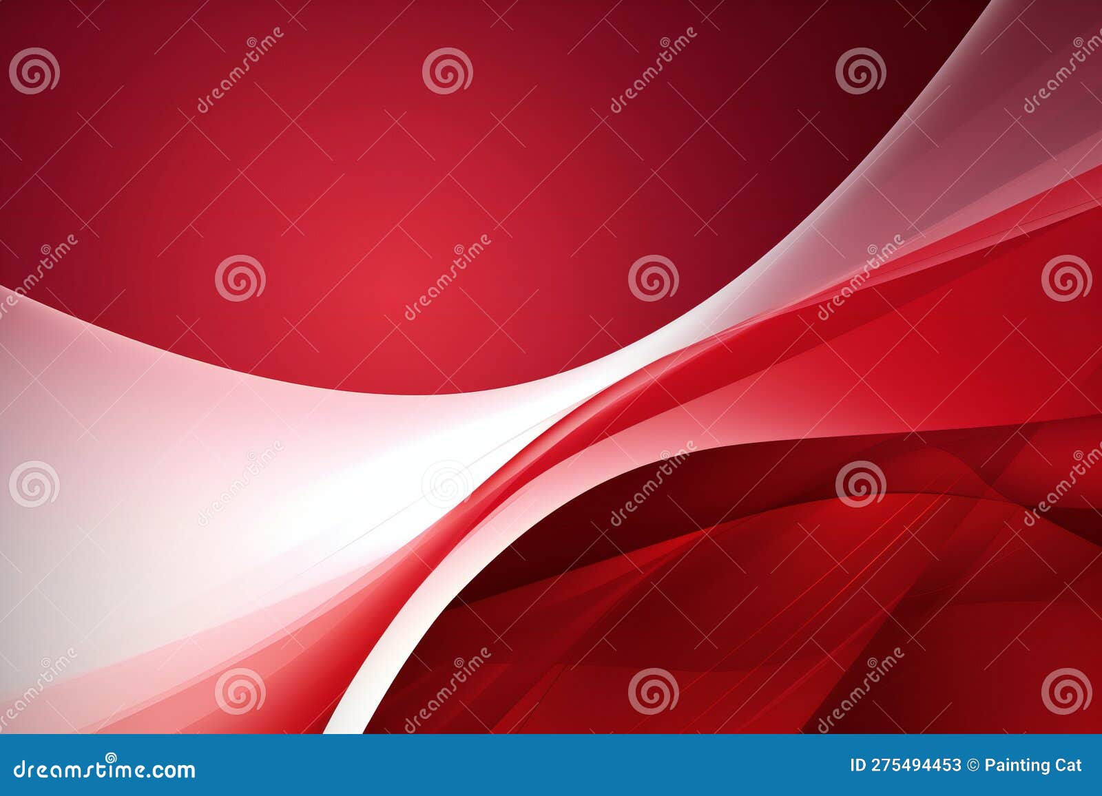 Abstract Background with Red Wavy Lines and Space for Your Text Stock ...