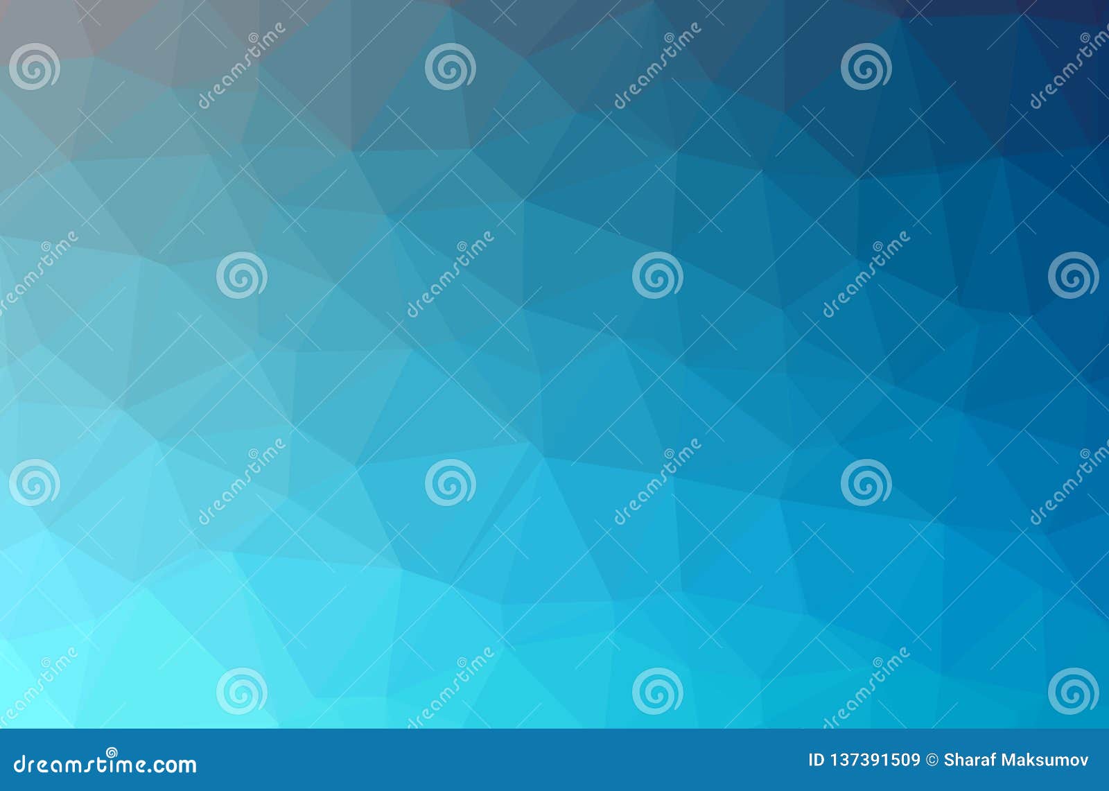 Illustration of Abstract Blue, Green Horizontal Low Poly Background ...