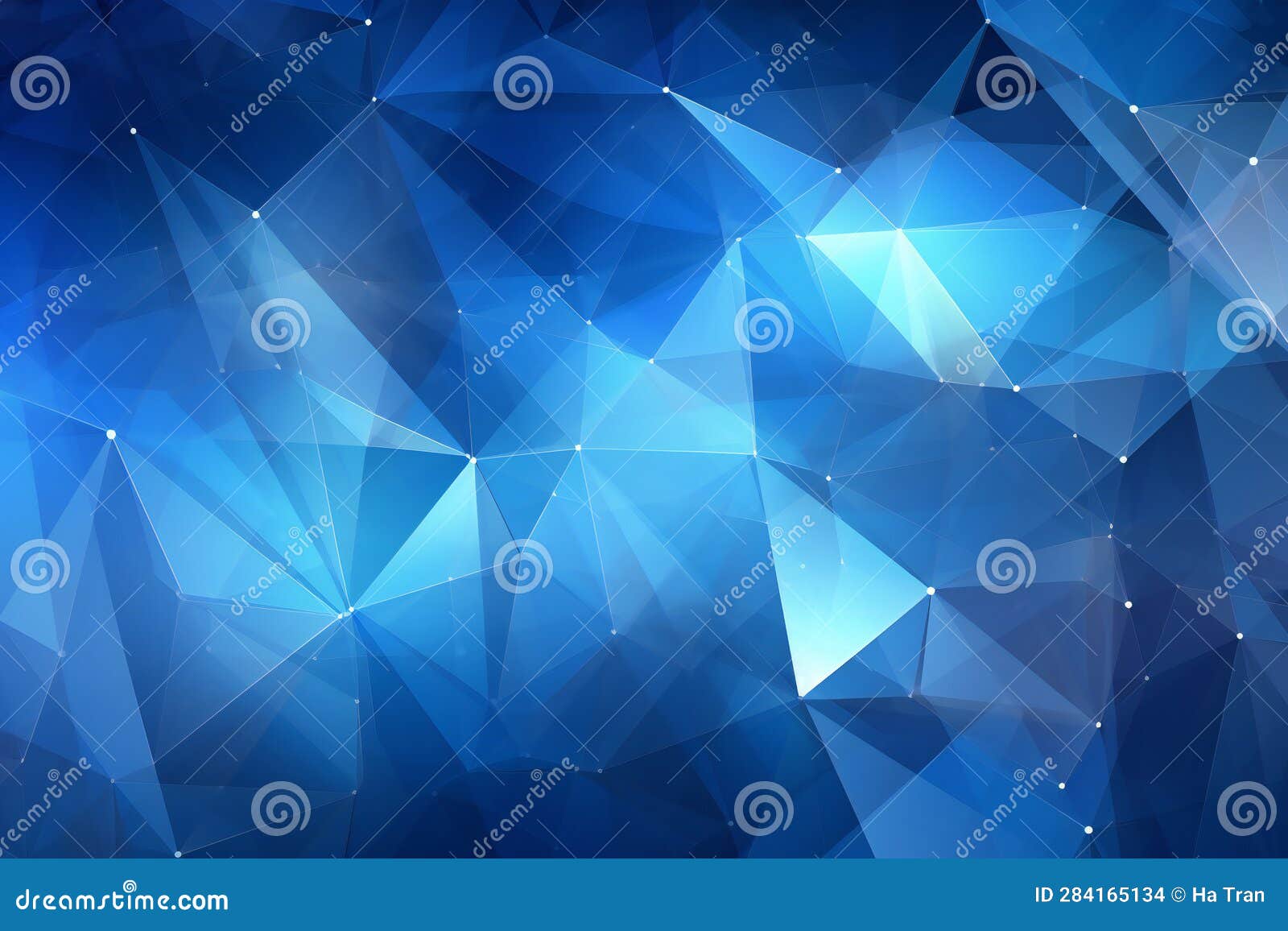 Abstract Blue Polygonal Background for Use in Web Design and Mobile ...