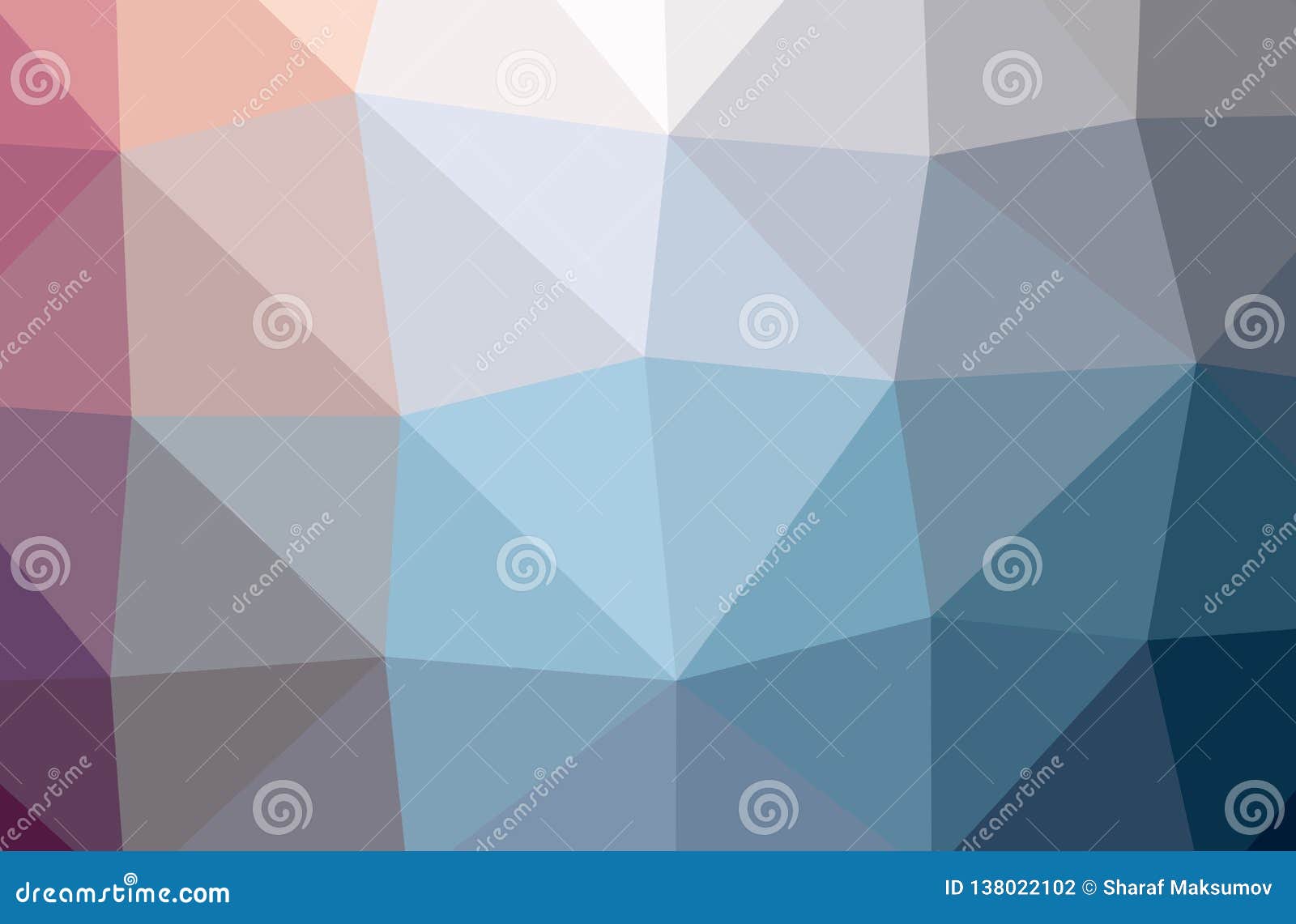 Illustration of Abstract Blue and Purple Horizontal Low Poly Background ...