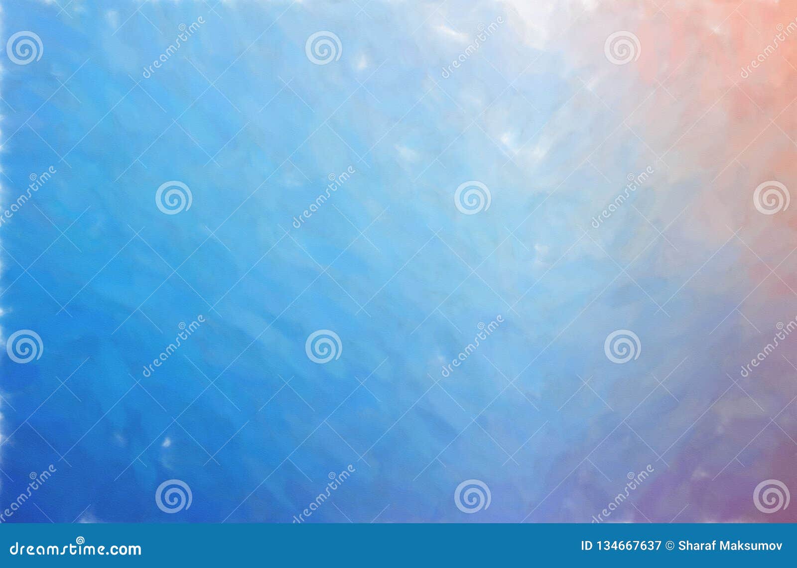 Illustration Of Abstract Blue And Purple Watercolor Wash Horizontal