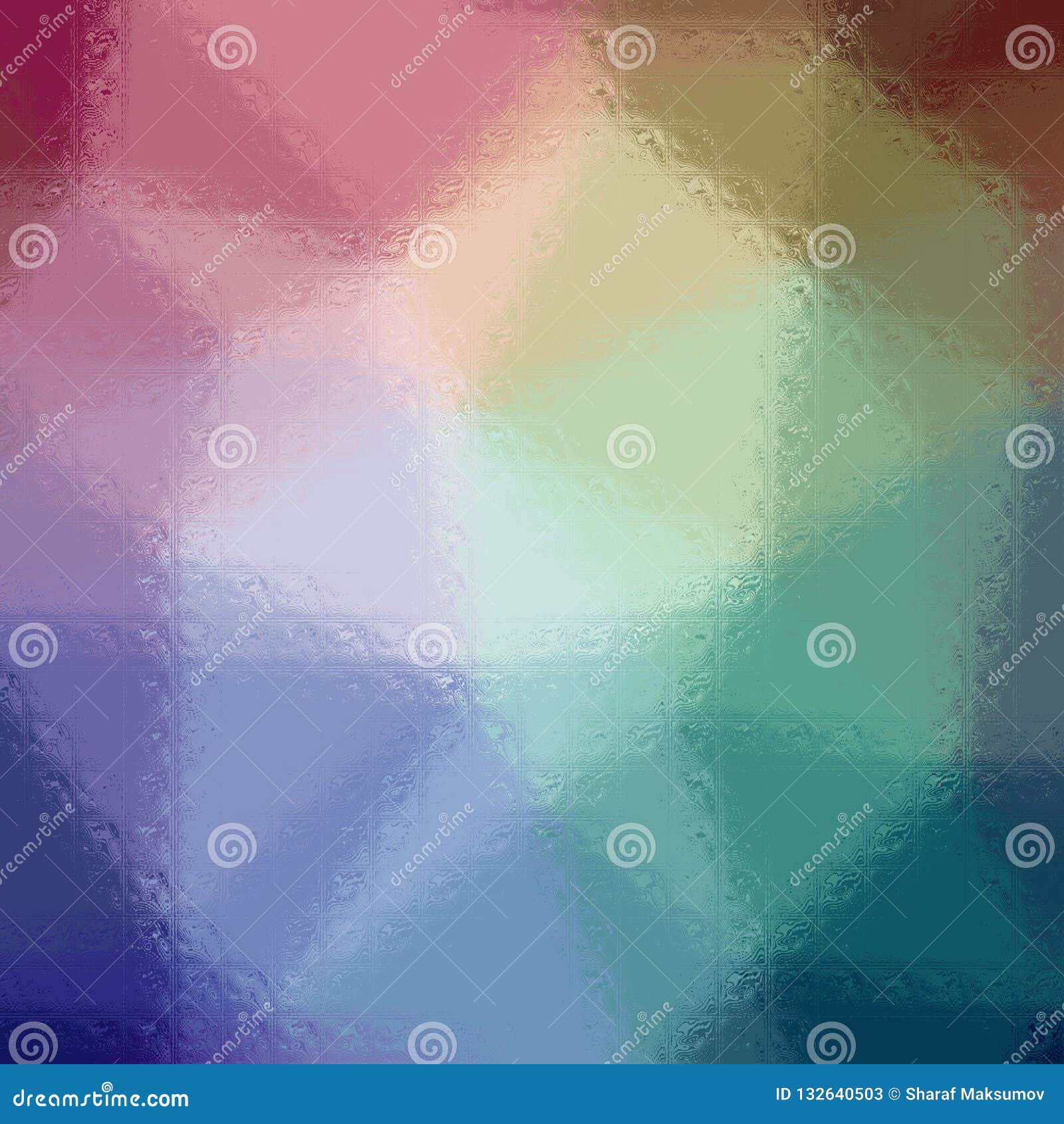 Illustration of Abstract Blue, Red and Green Glass Blocks Square ...