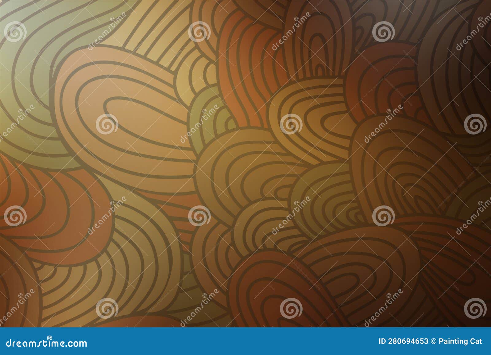 Abstract Brown Background with Waves Stock Illustration - Illustration ...