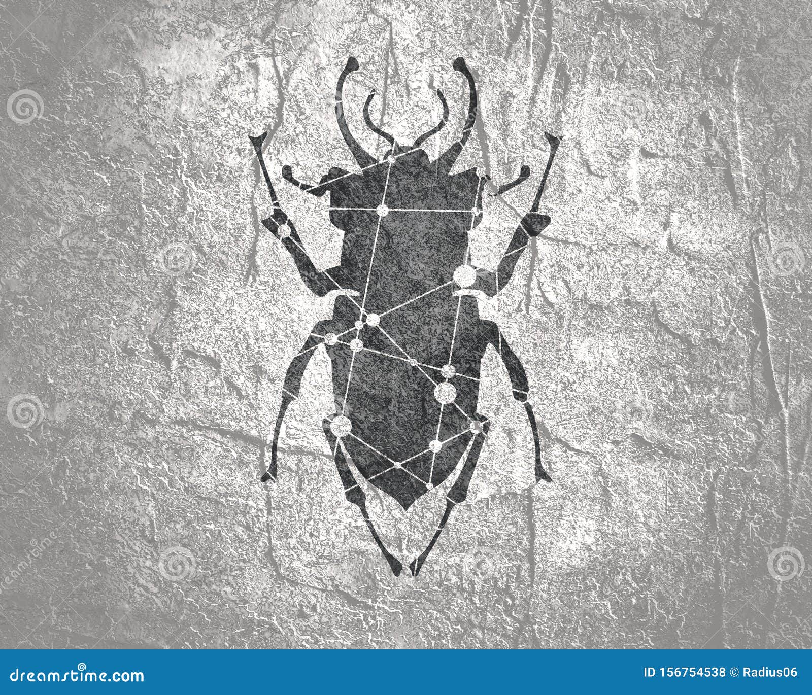 Abstract Insect Illustration Stock Photo - Image of fauna, flat: 156754538